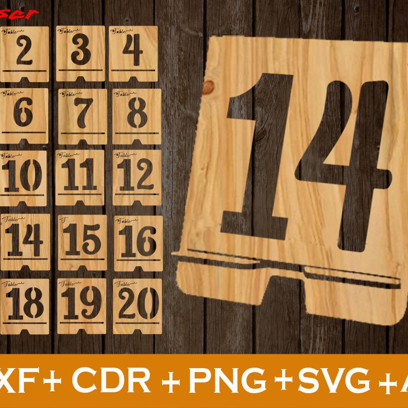 Table Numbers Svg - Etsy