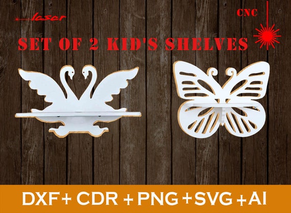 Shelves Laser Cut Files Svg Dxf Cdr Cnc Ai Png Shelv for | Etsy India
