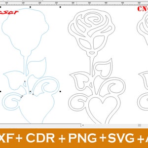 Layer Rose, 2 Layer Rose SVG, Rose Svg, Flower Svg, Love Svg, Set De 2 ...