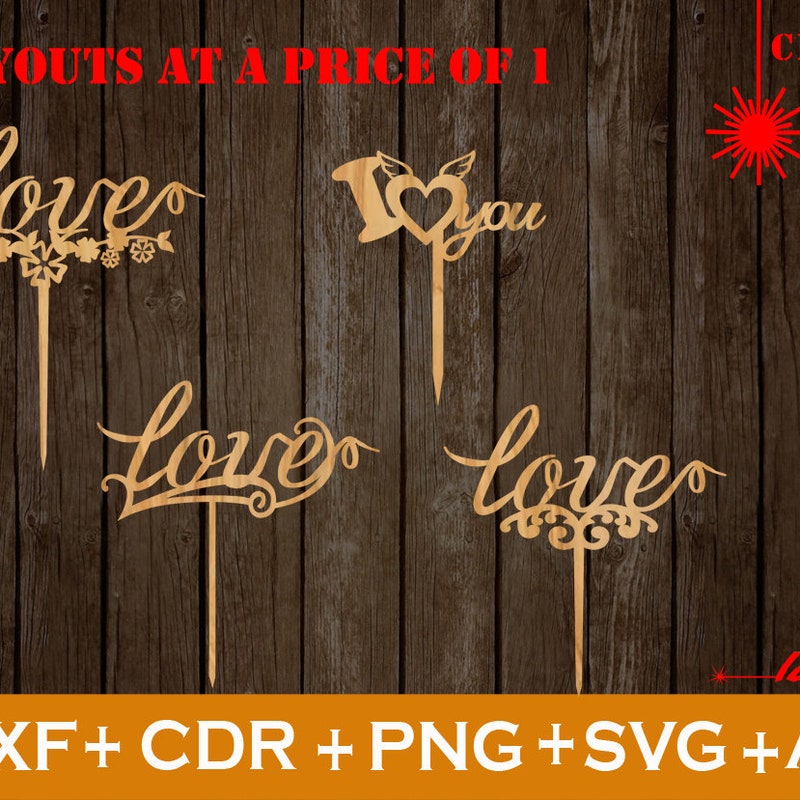 Love Cake Topper - Etsy