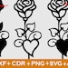 Layer Rose, 2 Layer Rose SVG, Rose Svg, Flower Svg, Love Svg, Set De 2 ...