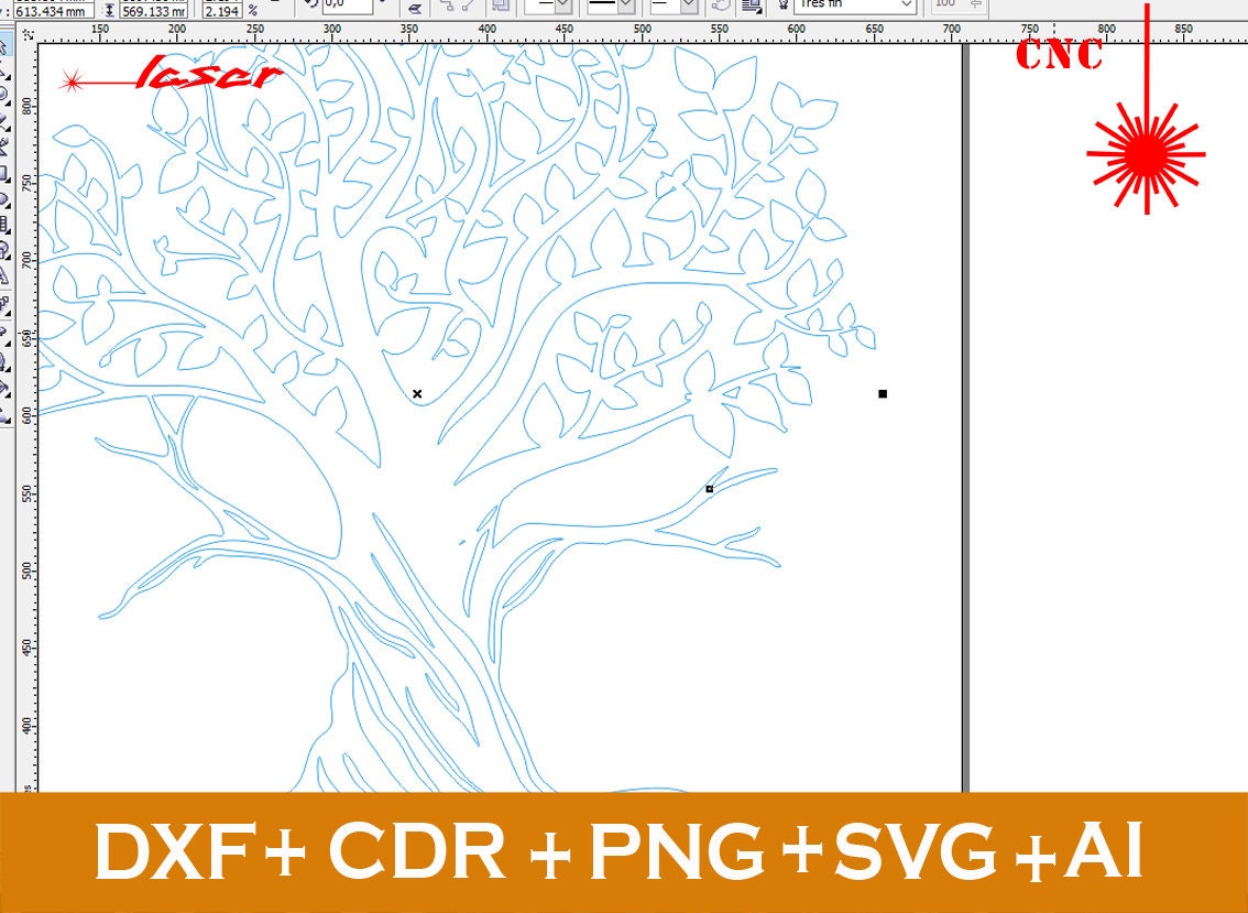 Olive Tree Svg Laser Cut Pano Tree Lasercut DXF Home Decor - Etsy