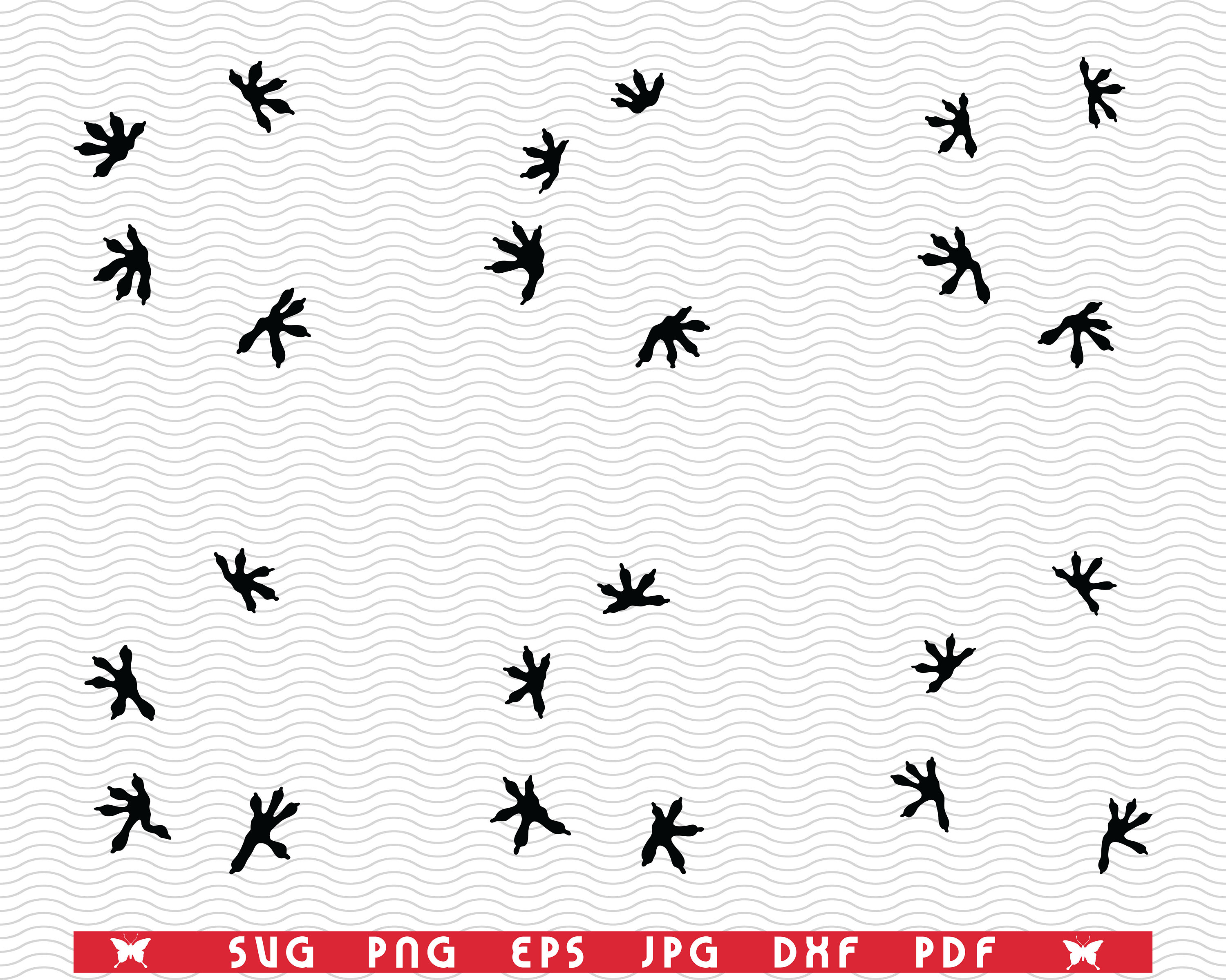 Lizard Footprint Clipart Images