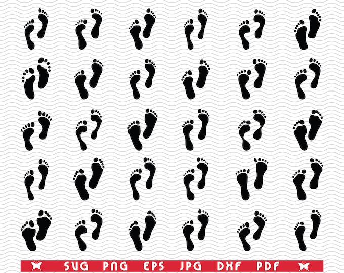 SVG Traces Wild Animals, Black Silhouette, Digital Clipart, Files Eps ...