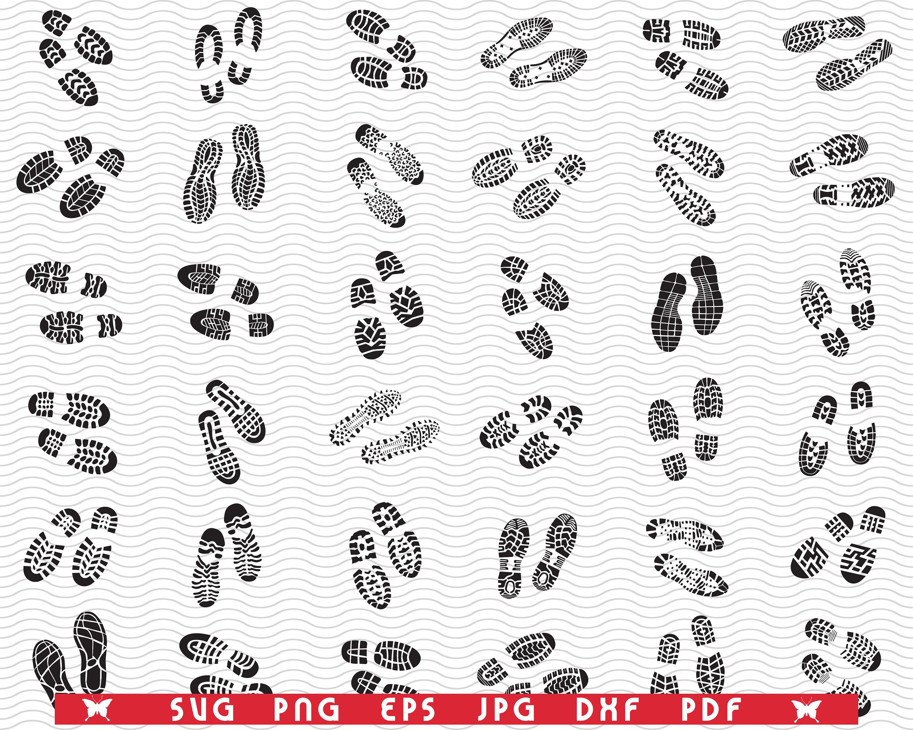 Shoe Tracks Clipart
