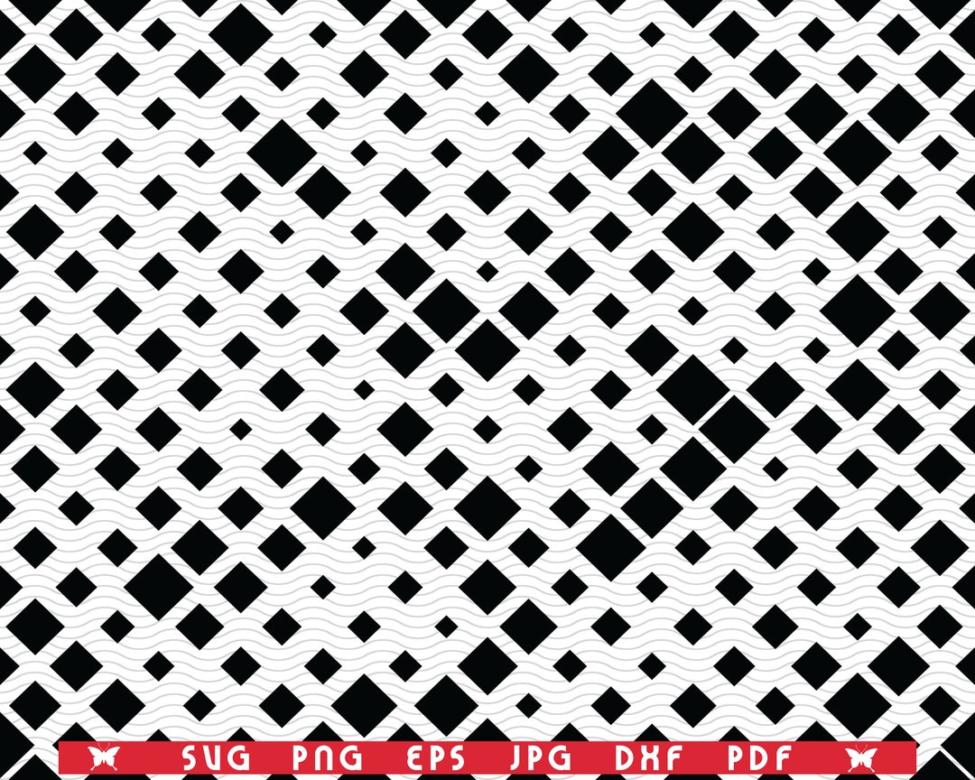 SVG Squares, Random Sizes, Seamless Pattern Digital Clipart, Files Eps ...