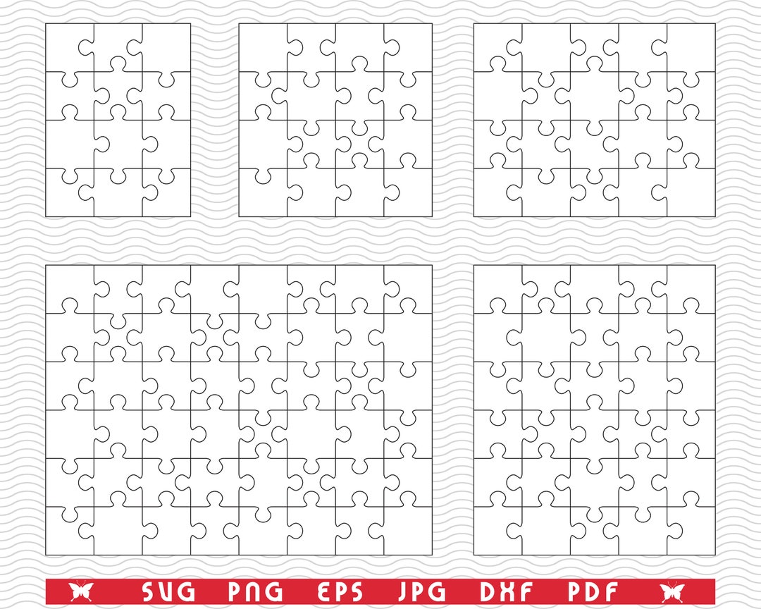 SVG Weiß Puzzles, digitale Clipart, Dateien eps, jpg, Weiß Puzzles ...