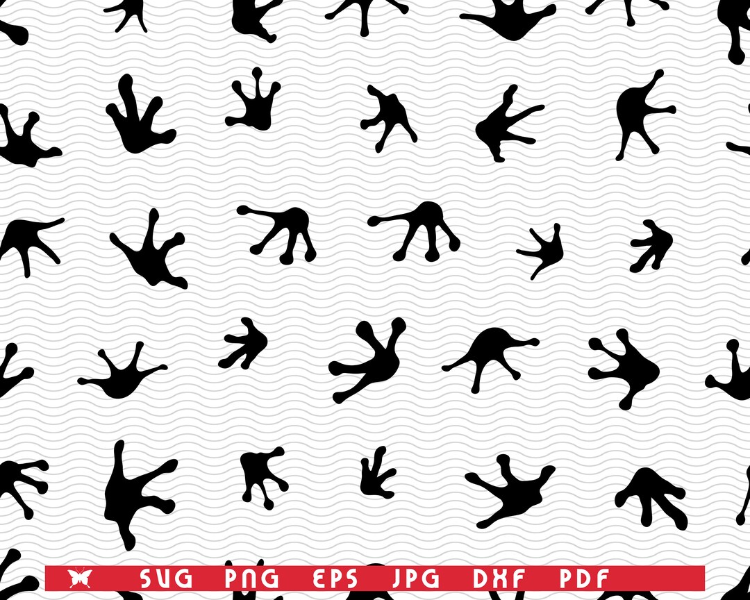 SVG Frogs, Seamless Pattern Digital Clipart, Files Eps, Jpg, Frogs ...