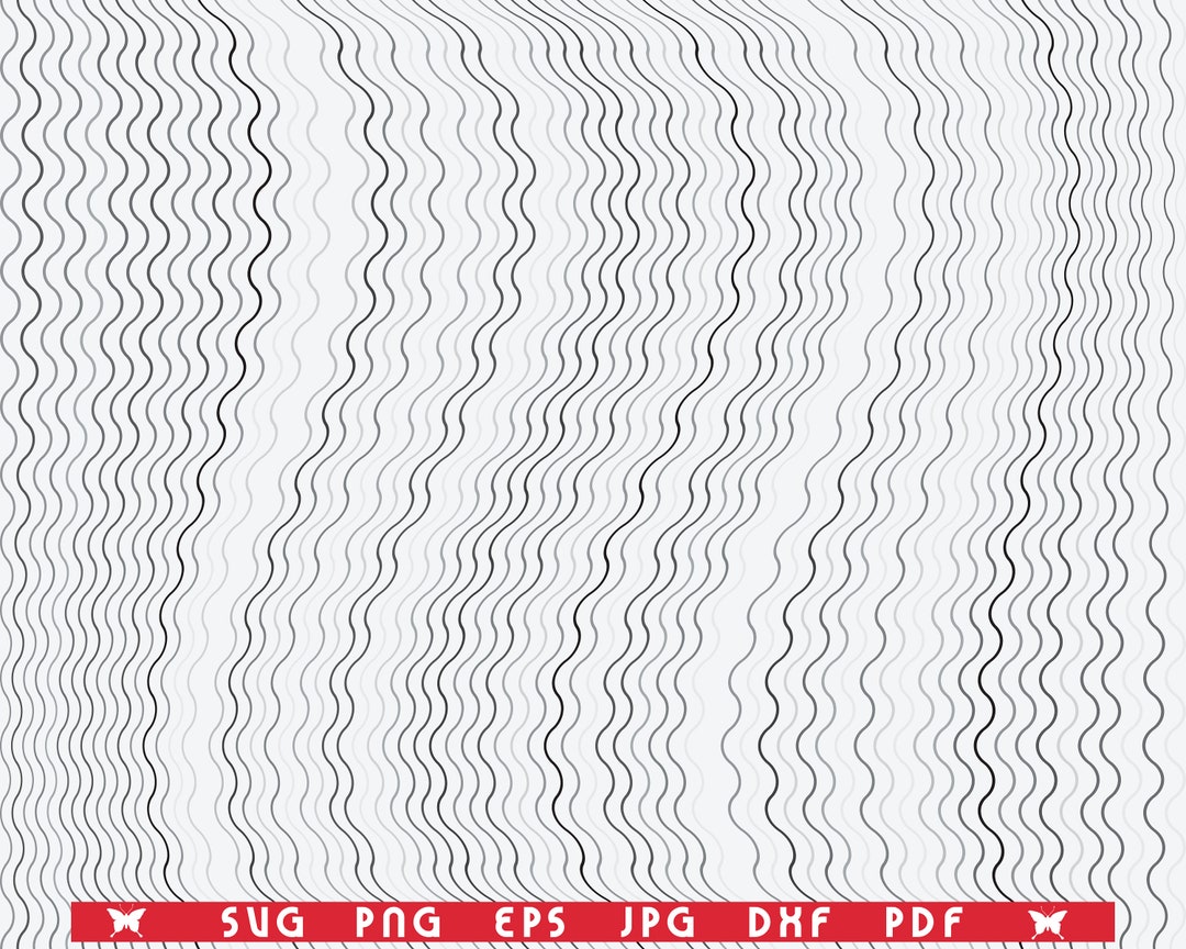SVG Wavy Gray Lines, Seamless Pattern, Digital Clipart, Files Eps, Jpg ...