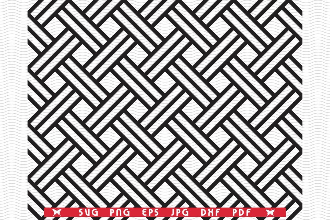 SVG Seamless Mosaic Pattern, Black White Digital Clipart, Files Eps ...