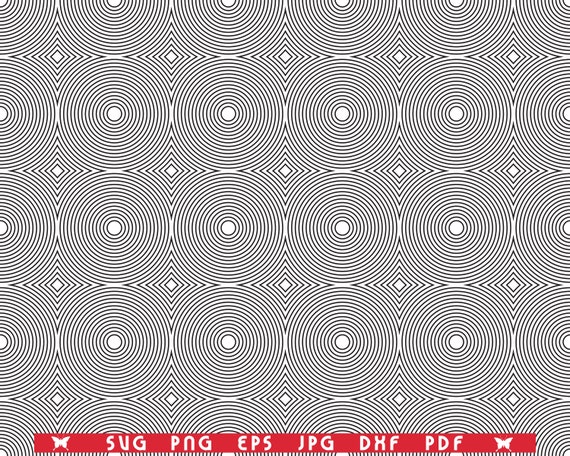 SVG Concentric Circles Seamless Pattern Digital Clipart - Etsy