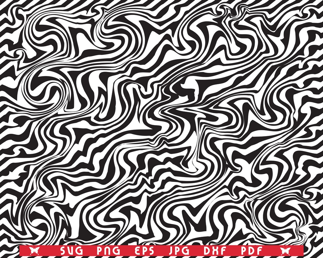 SVG Black Swirl Waves, Seamless Pattern Digital Clipart, Files Eps, Jpg ...