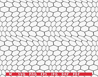 SVG Hexagons Random Size,seamless Pattern, Digital Clipart,files Eps ...