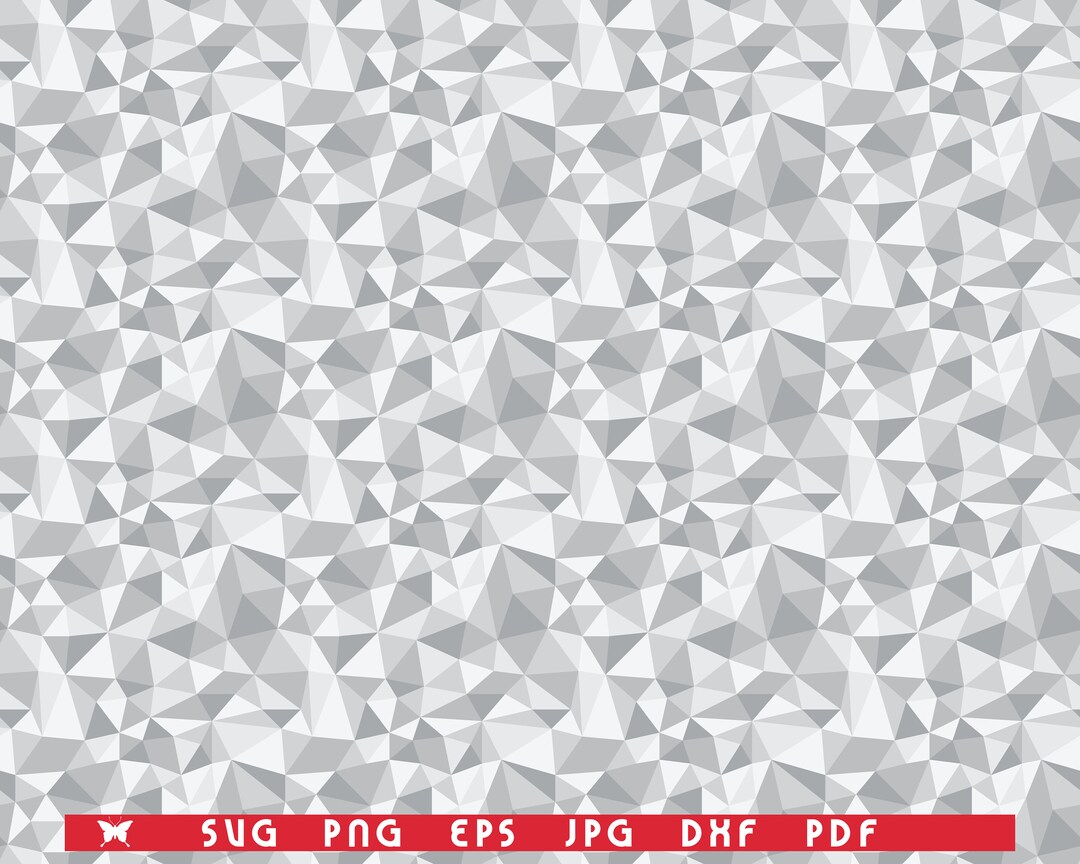 SVG Gray Triangles, Seamless Pattern Digital Clipart, Files Eps, Jpg ...