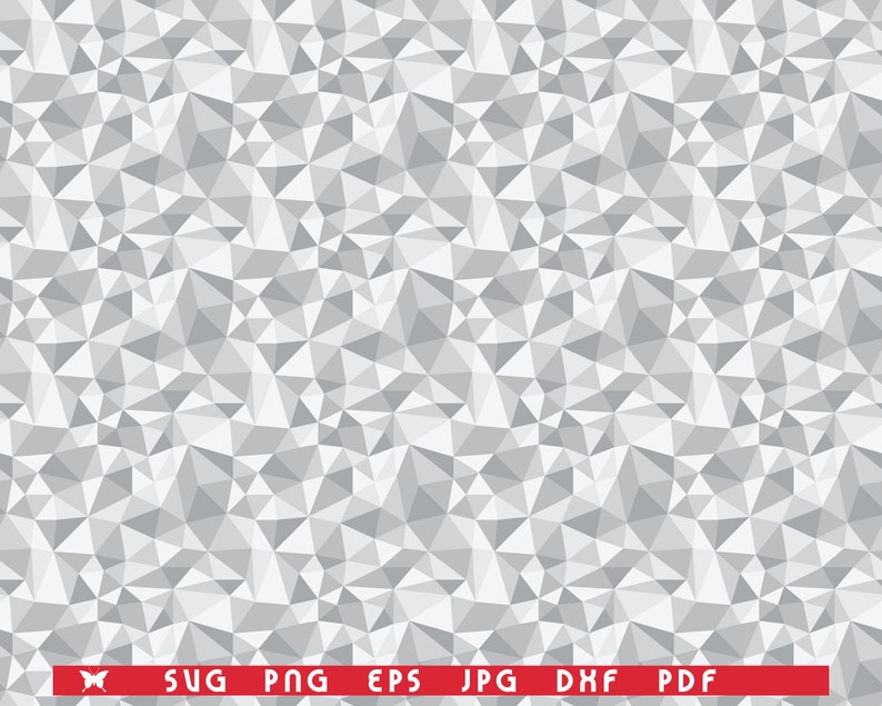 SVG Gray Triangles, Seamless Pattern Digital Clipart, Files Eps, Jpg ...