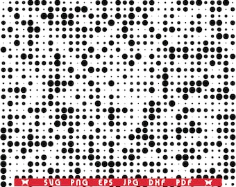 SVG Black Circles, Seamless Pattern,background, Digital Clipart, Eps ...