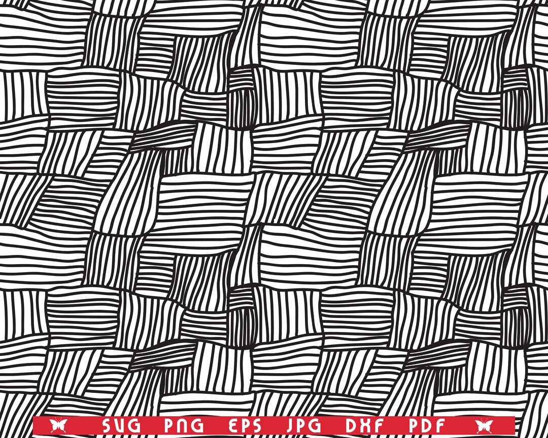 SVG Hatching Lines, Hand Drawn, Seamless Pattern Digital Clipart, Files ...
