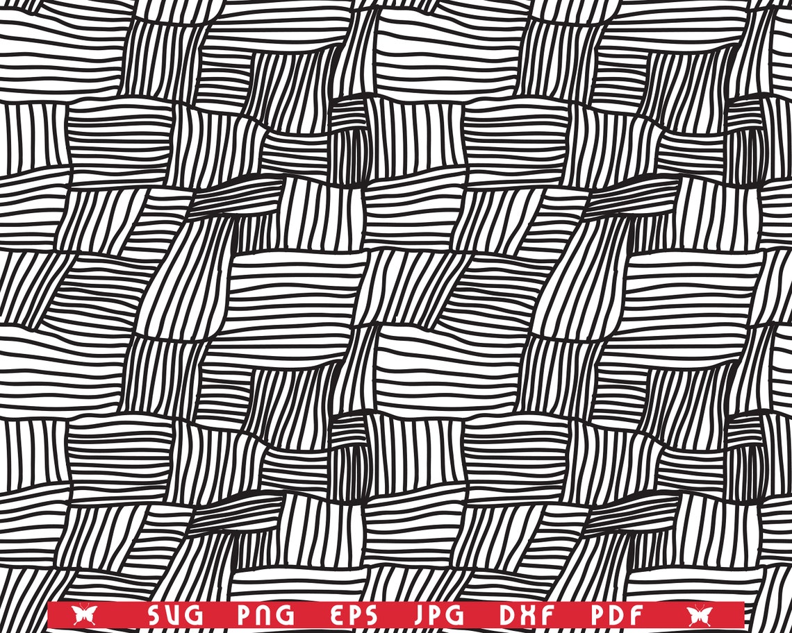 SVG Hatching Lines, Hand Drawn, Seamless Pattern Digital Clipart, Files ...