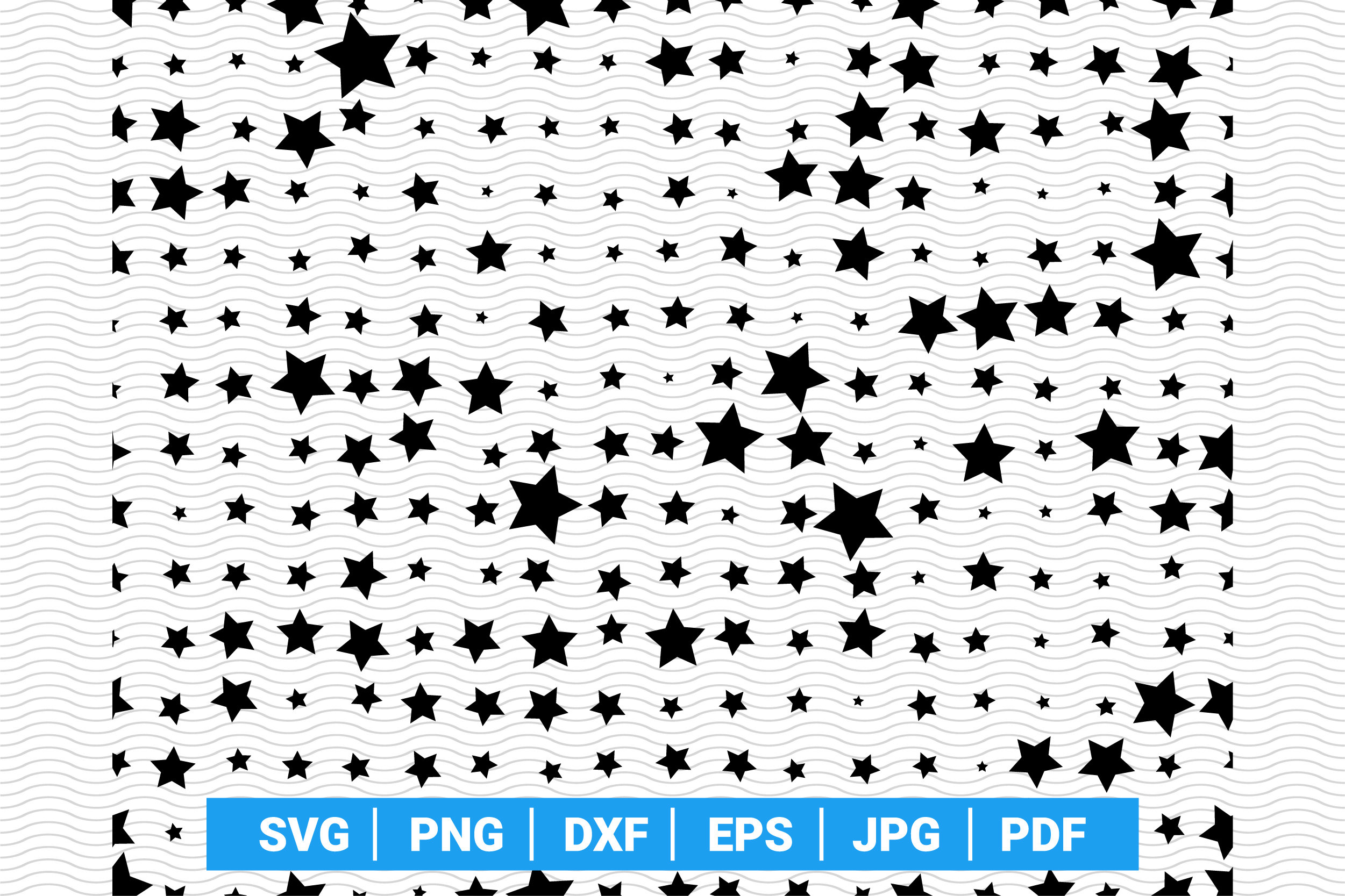 Stars Seamless Pattern SVG for Cricut Silhouette Inkspace - Etsy
