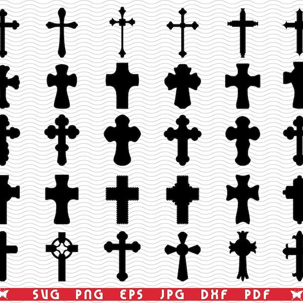 Chrome Heart Cross Svg - Etsy