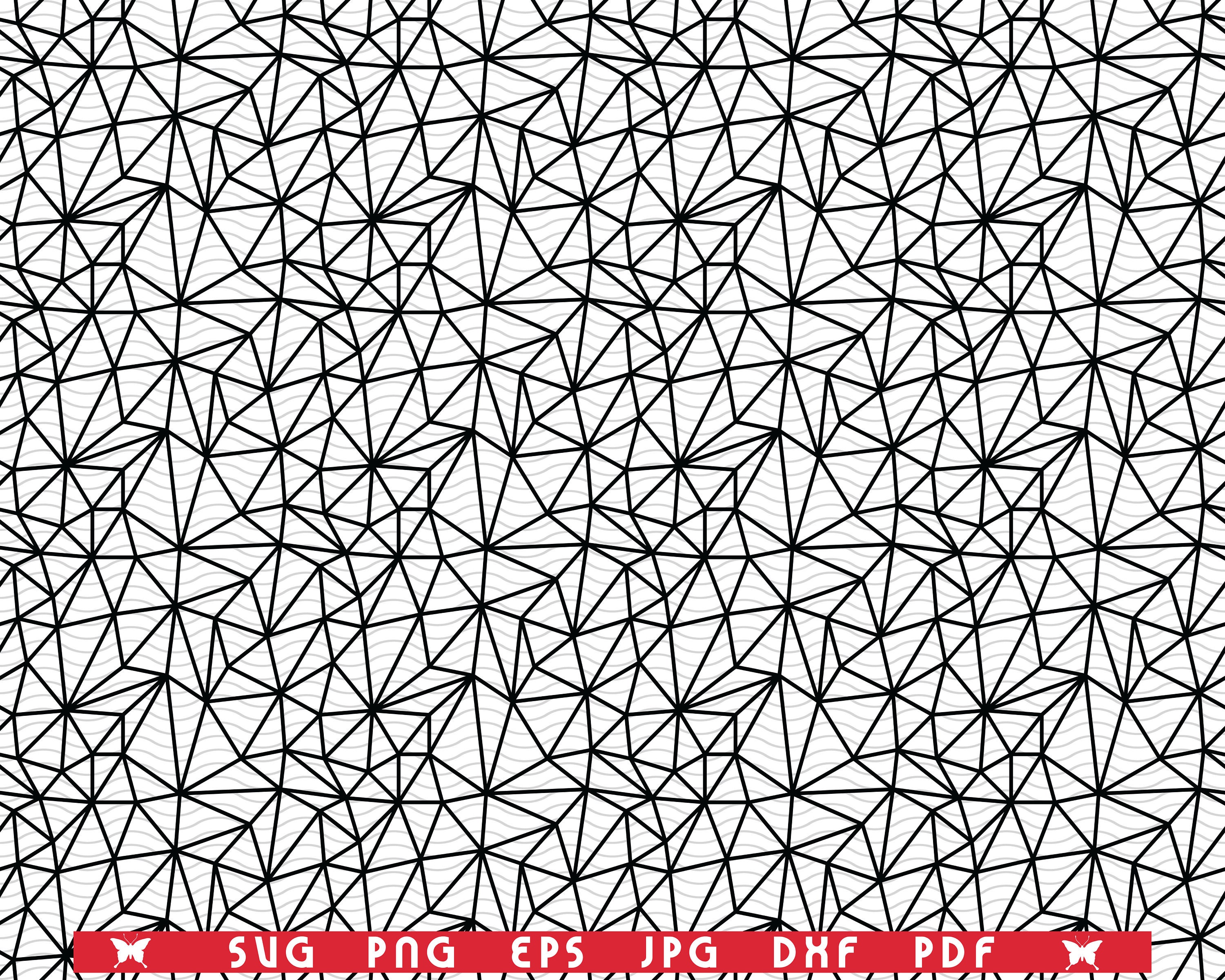 SVG Grid of Triangles, Seamless Pattern, Digital Clipart, Files Eps ...