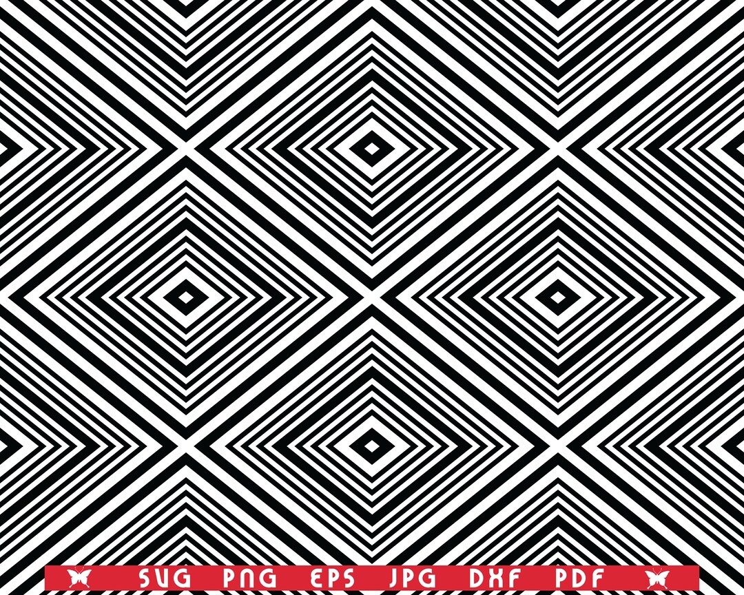 SVG Seamless Pattern of Rhombuses, Digital Clipart, Files Eps, Jpg ...