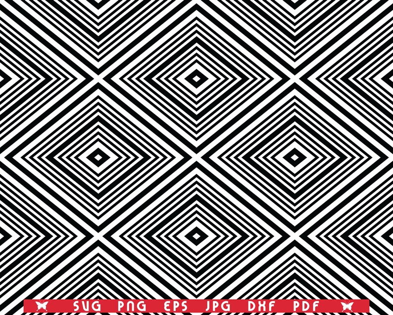 SVG Seamless Pattern of Rhombuses, Digital Clipart, Files Eps, Jpg ...