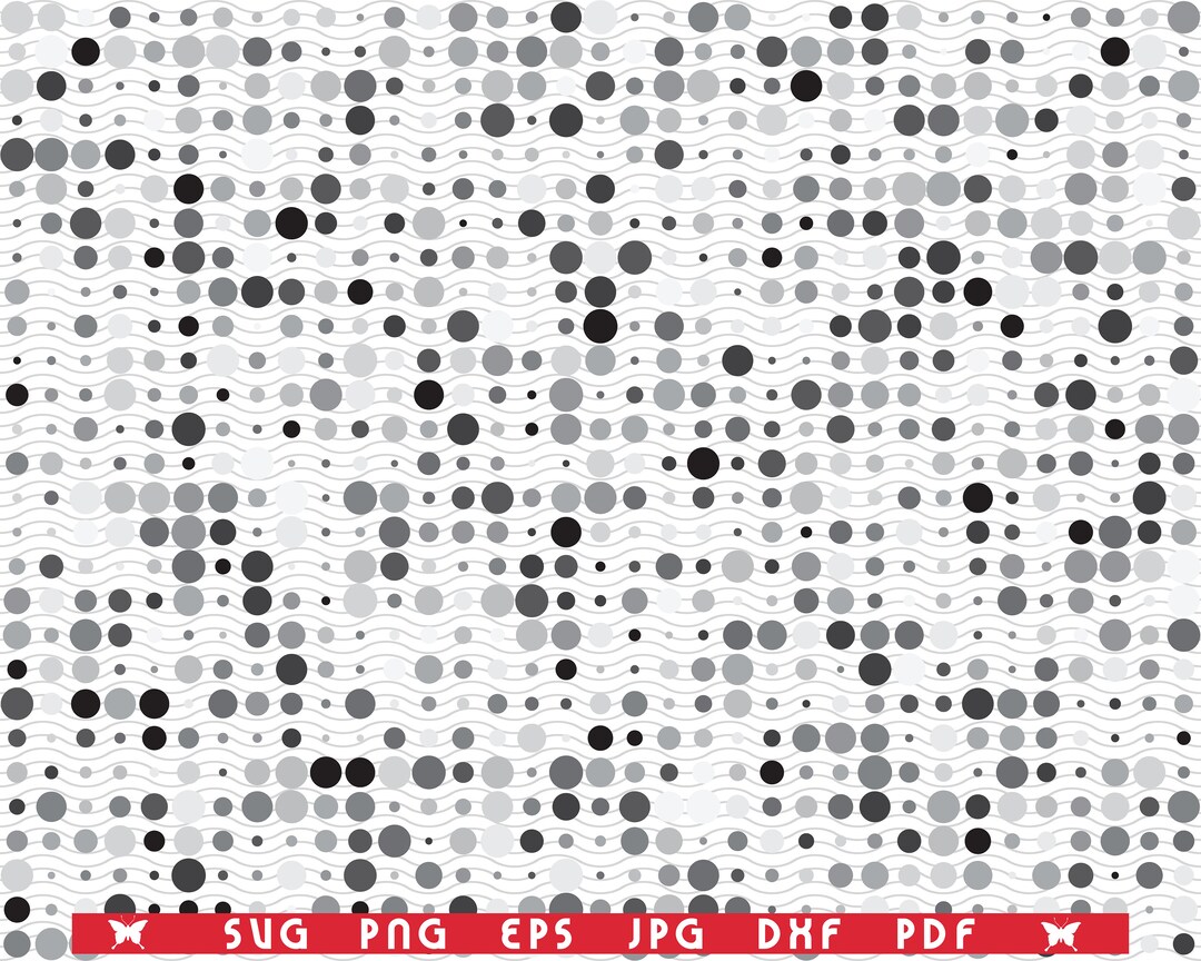 SVG Gray Circles, Seamless Pattern Digital Clipart, Files Eps, Jpg ...