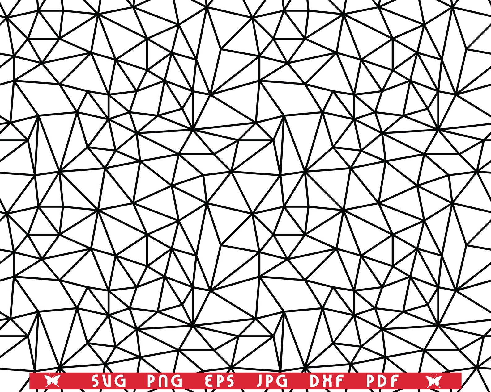 SVG Grid of Triangles, Seamless Pattern, Digital Clipart, Files Eps ...