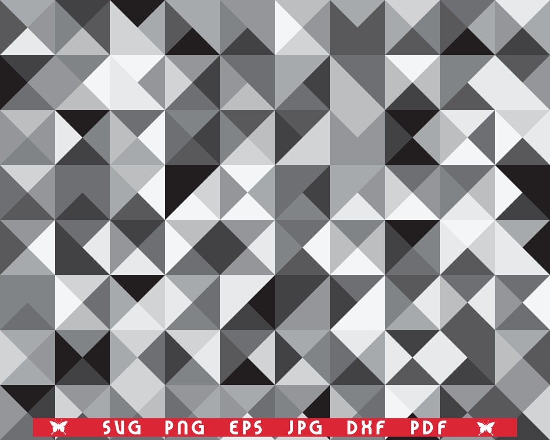 SVG Gray Triangles Seamless Pattern Digital Clipart Files - Etsy