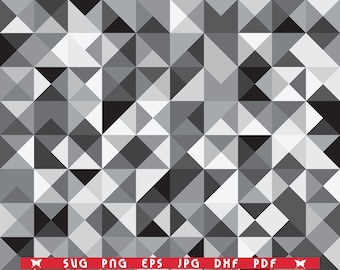 SVG Seamless Triangular Gray Pattern Digital Clipart Files - Etsy