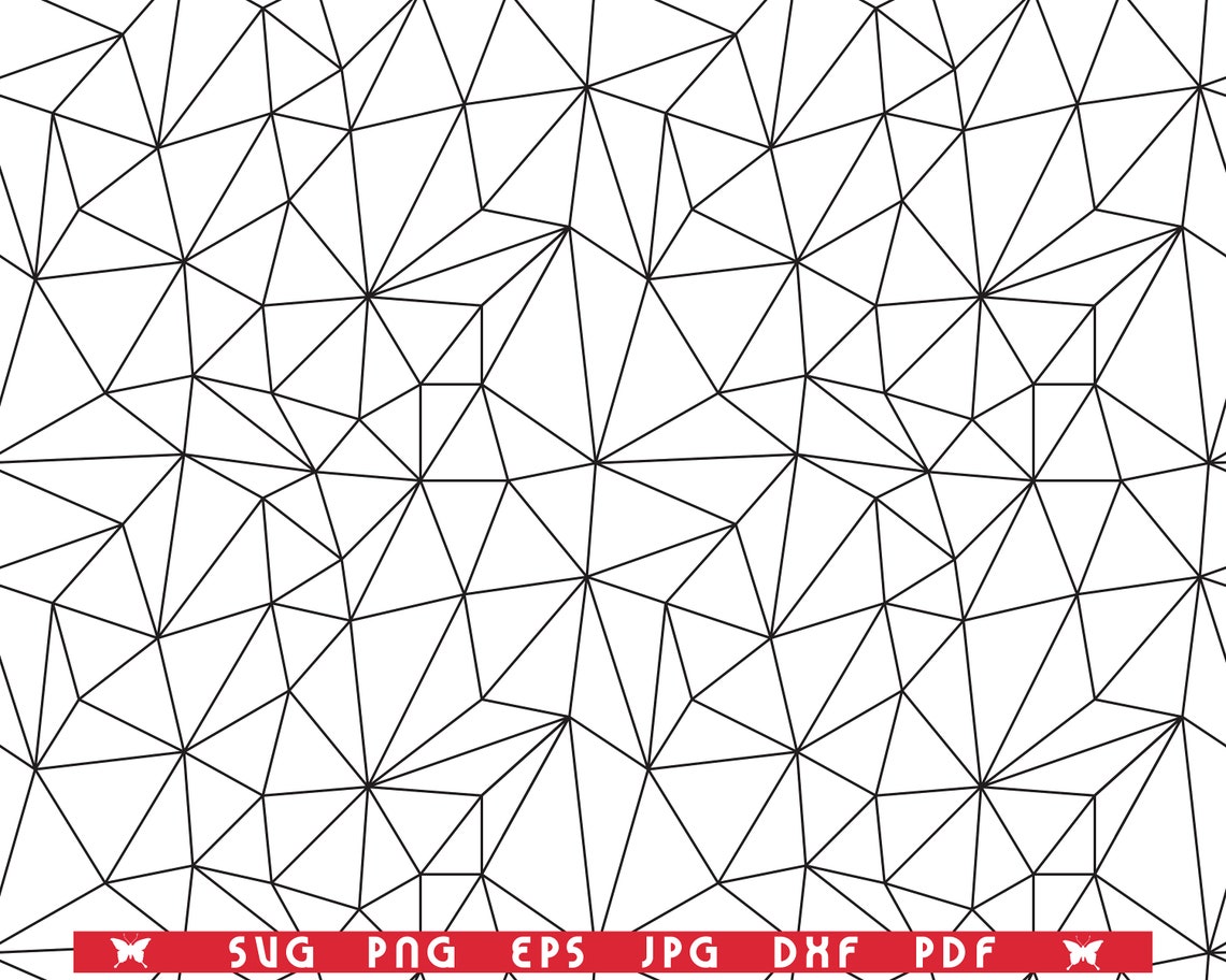SVG Grid of Triangles, Seamless Pattern, Digital Clipart, Files Eps ...