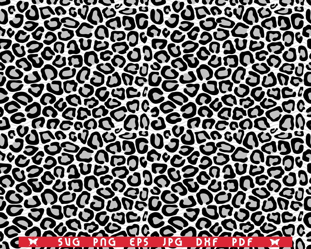 SVG Leopard Skin, Seamless Pattern Digital Clipart, Files Eps, Jpg ...