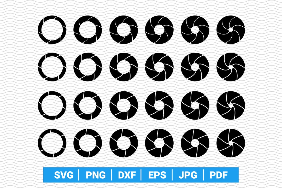 Camera Lens Aperture SVG for Cricut, Silhouette, Inkspace, Scanncut ...