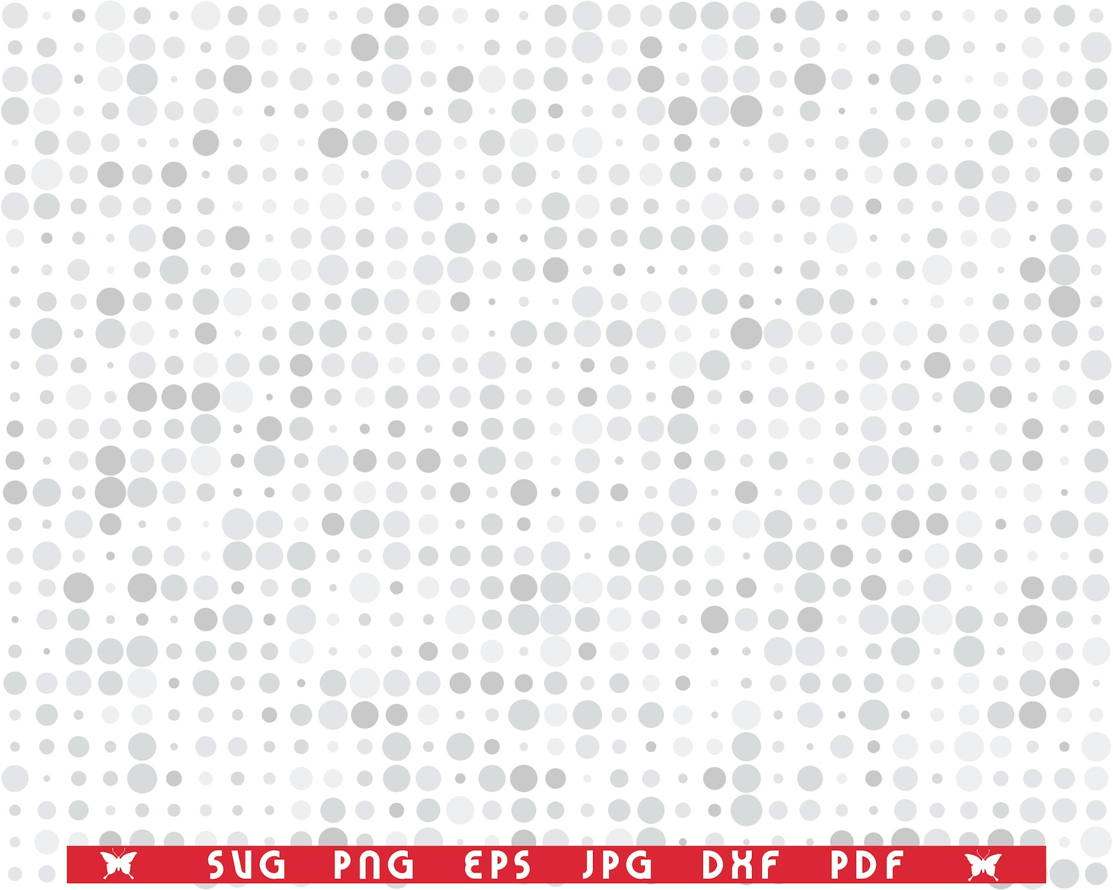 SVG Grey Circles, Seamless Pattern Digital Clipart, Files Eps, Jpg ...