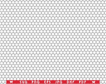 SVG Hexagons Random Size,seamless Pattern, Digital Clipart,files Eps ...