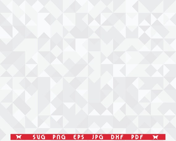 SVG Polygonal Mosaic Pattern Black White Digital Clipart - Etsy