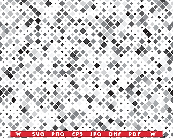 SVG Gray Squares Seamless Pattern Digital Clipart Files Eps - Etsy