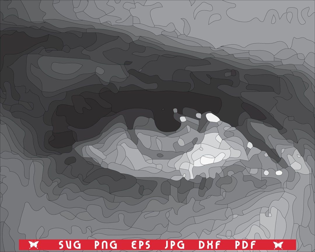 SVG Human Eye, Monochrome Pattern, Digital Clipart, Files Eps, Jpg, Eye ...