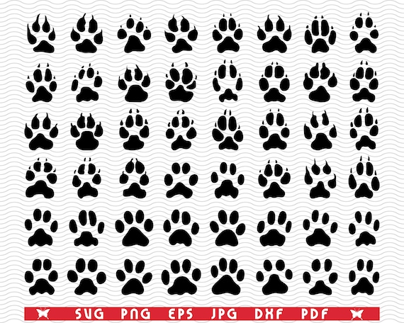 SVG Traces Cats Dogs Silhouettes Digital Clipart Files Eps | Etsy