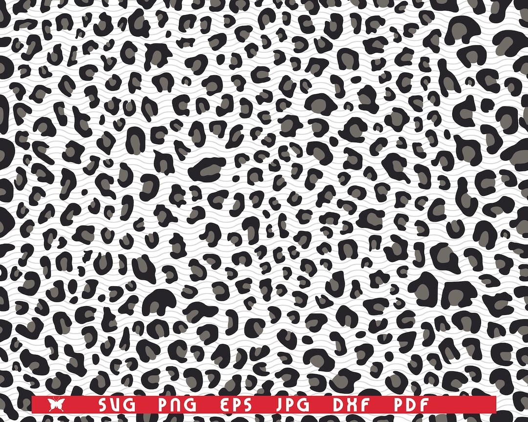 SVG Leopard Skin, Seamless Pattern Digital Clipart, Files Eps, Jpg ...