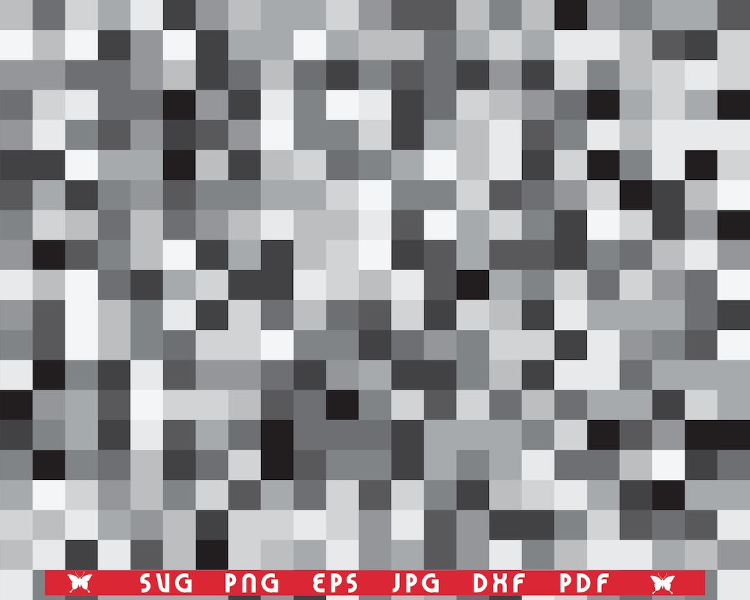 SVG Gray Squares, Seamless Pattern Digital Clipart, Files Eps, Jpg ...
