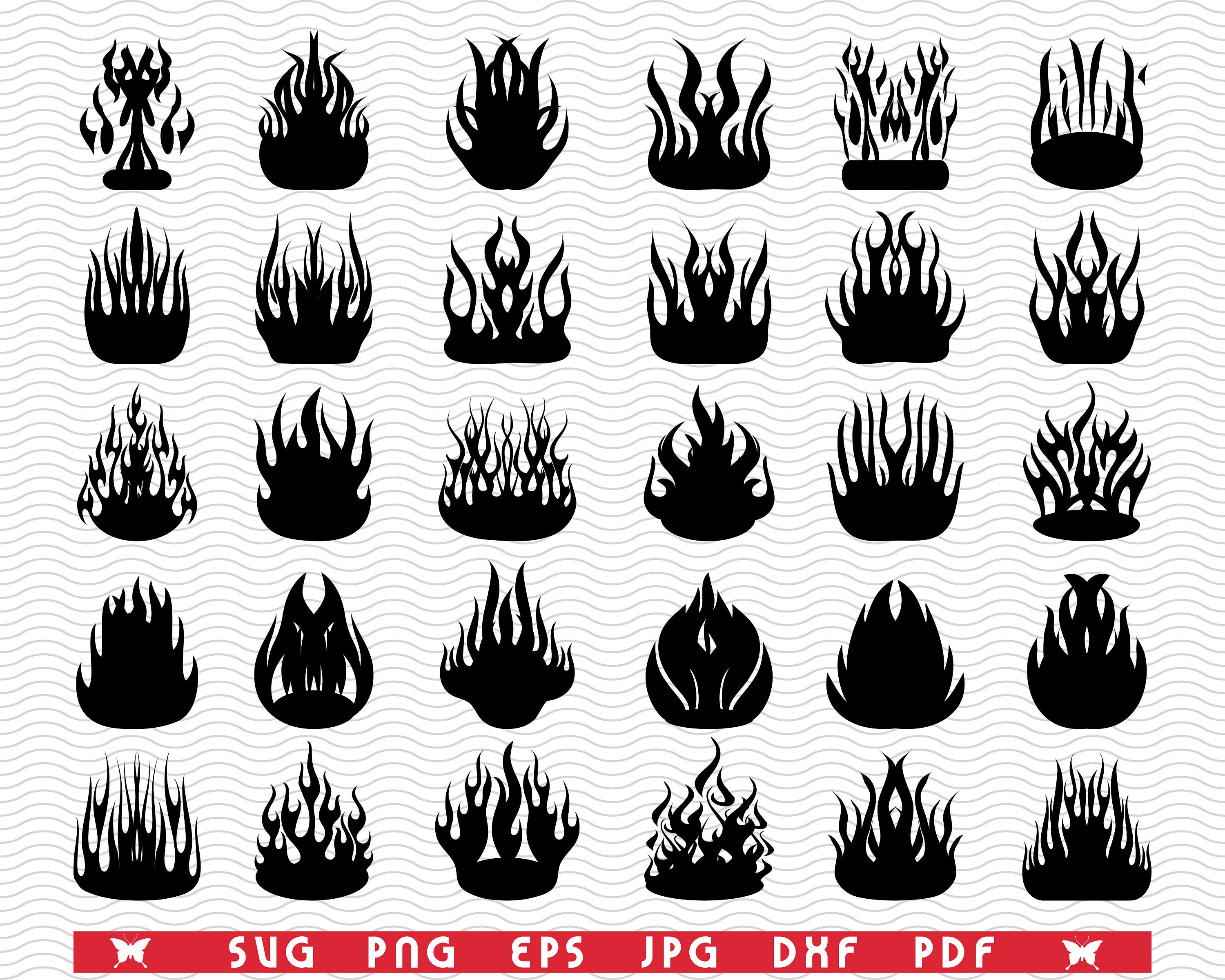 Simple Fire Tattoo Designs