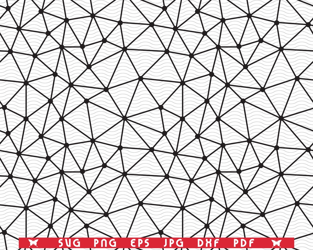 SVG Triangles Grid, Seamless Pattern, Digital Clipart, Files Eps, Jpg, Triangles Design Vector ...