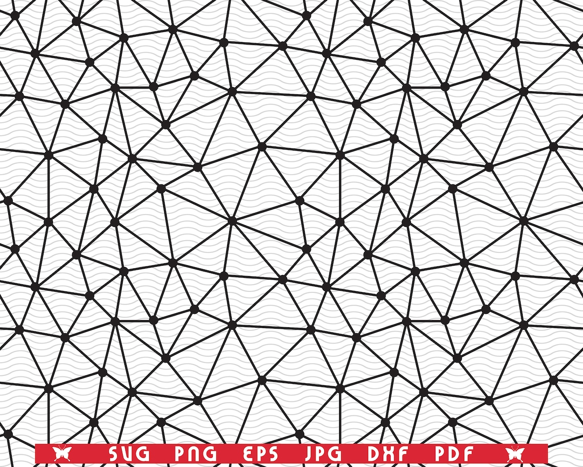 SVG Triangles Grid, Seamless Pattern, Digital Clipart, Files Eps, Jpg ...