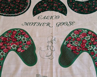 Mother Goose Panel Fabric - Etsy