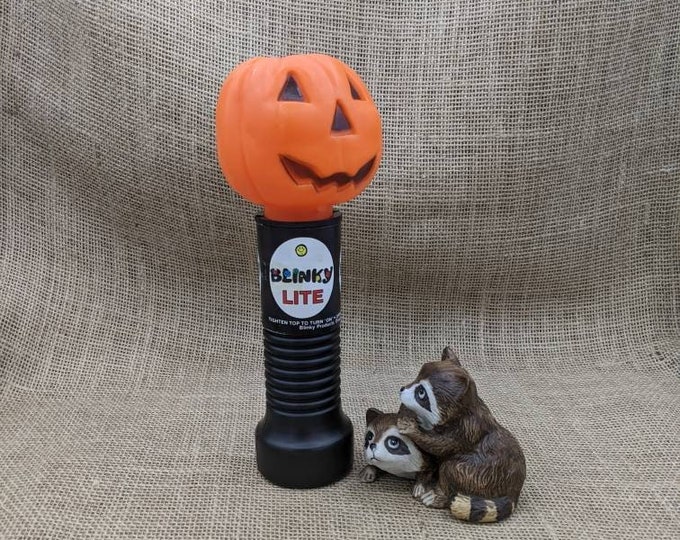 Blow Mold Blinky Lite Trick or Treat Flash Light, Blow Mold Jack O ...