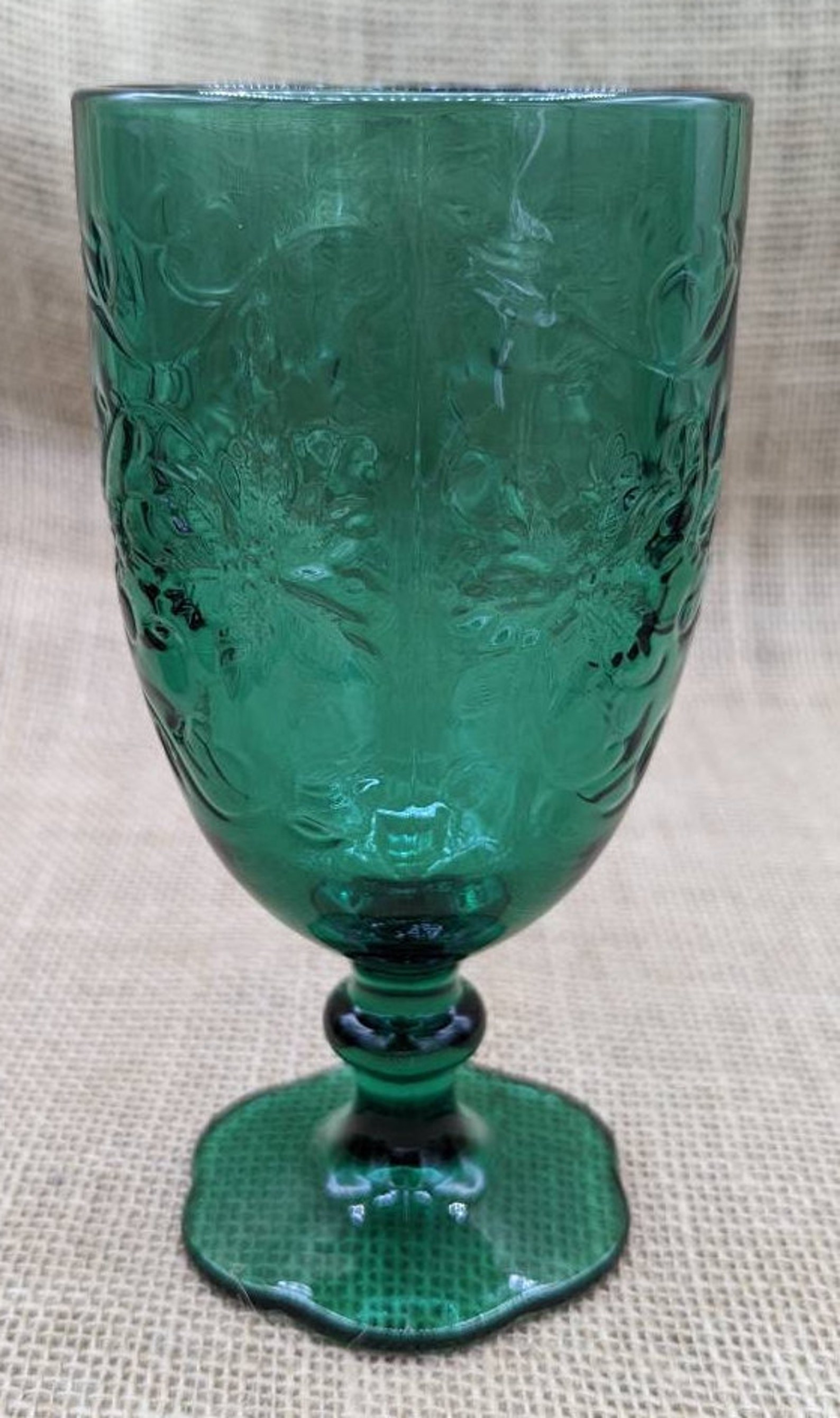 Fantasia Emerald Green By Princess House Set Of 4 Iced Tea Etsy