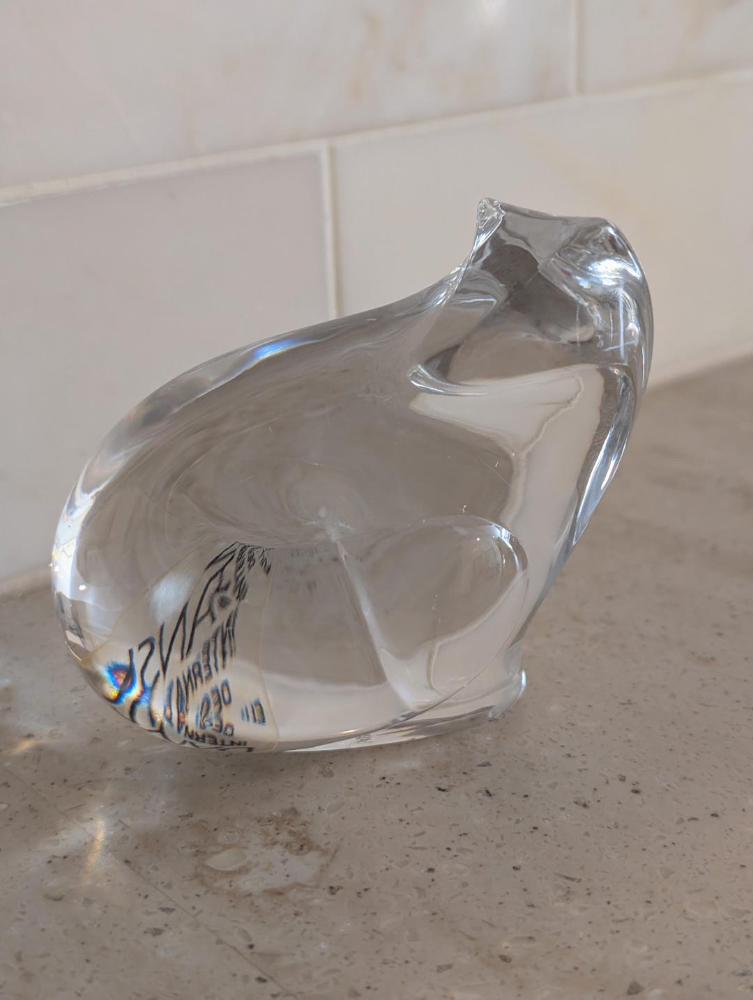 Crystal Fox Paperweight Dansk Polar Wildlife Collection Made in Austria ...