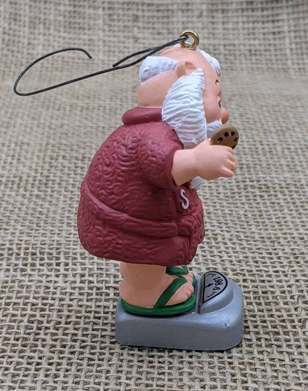 Santa on Scale Ornament Tipping the Scales 1986 Hallmark - Etsy